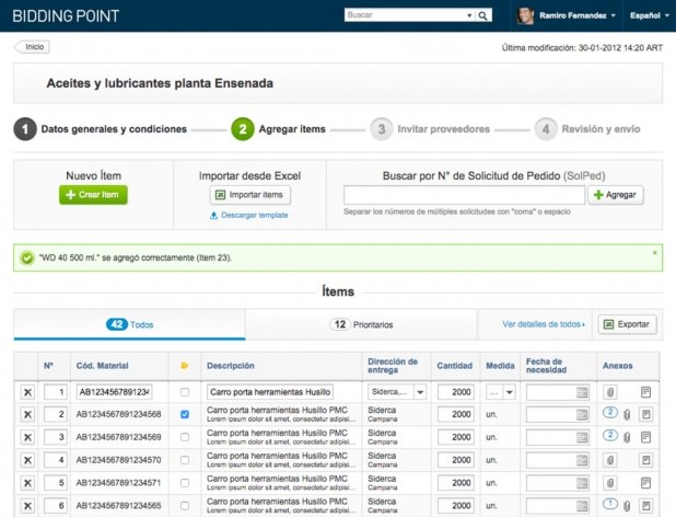 Exiros: Portal de e-procurement para proveedores | Giro54 Bolivia